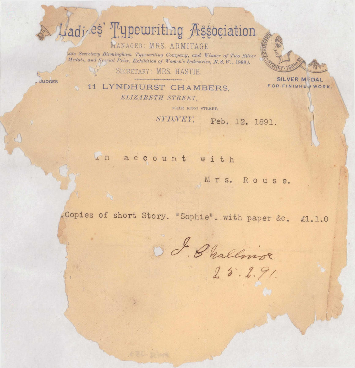 Document - Museums of History NSW