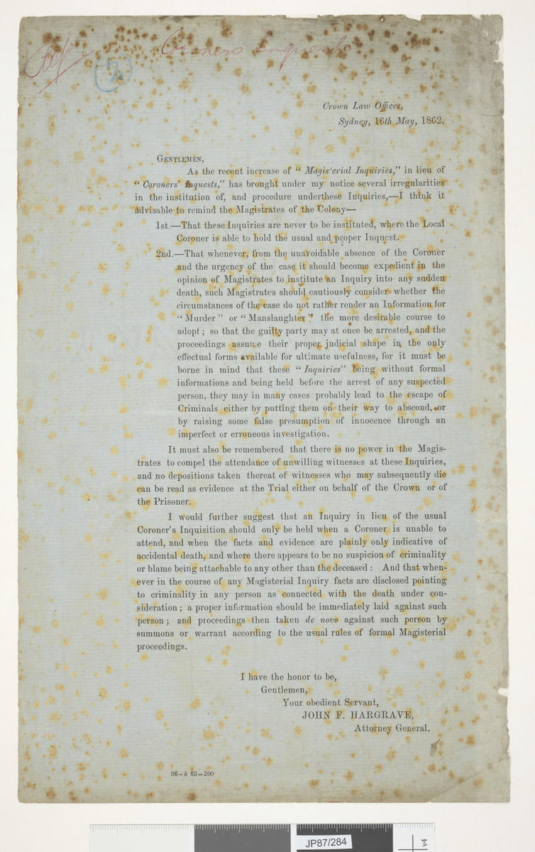 Document - Museums of History NSW