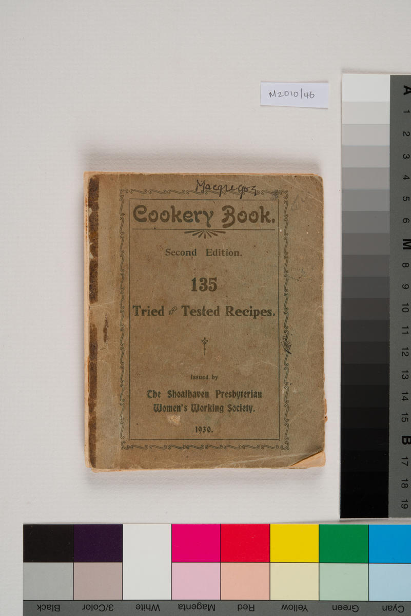 Cookery book - Museums of History NSW